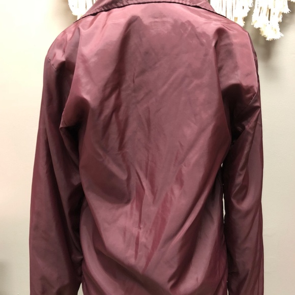 Jackets & Coats | Vintage Maroon Rain Coat | Poshmark
